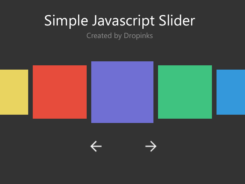 Simple Javascript Slider